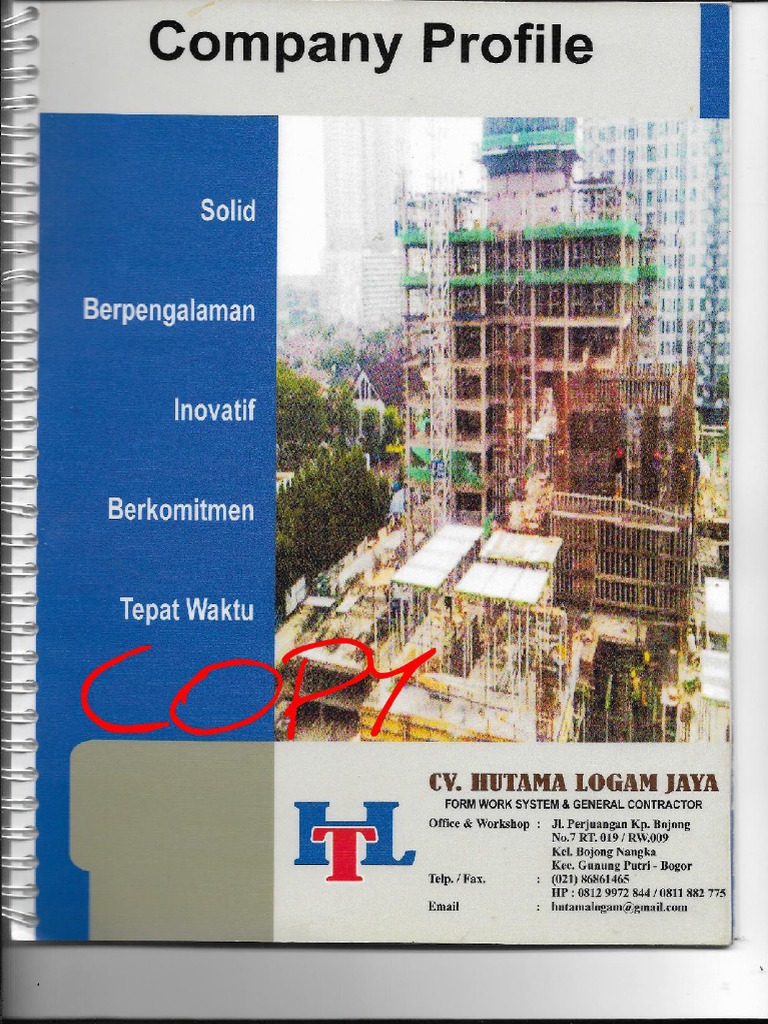 Compro Cv. Hutama Logam Jaya. | PDF