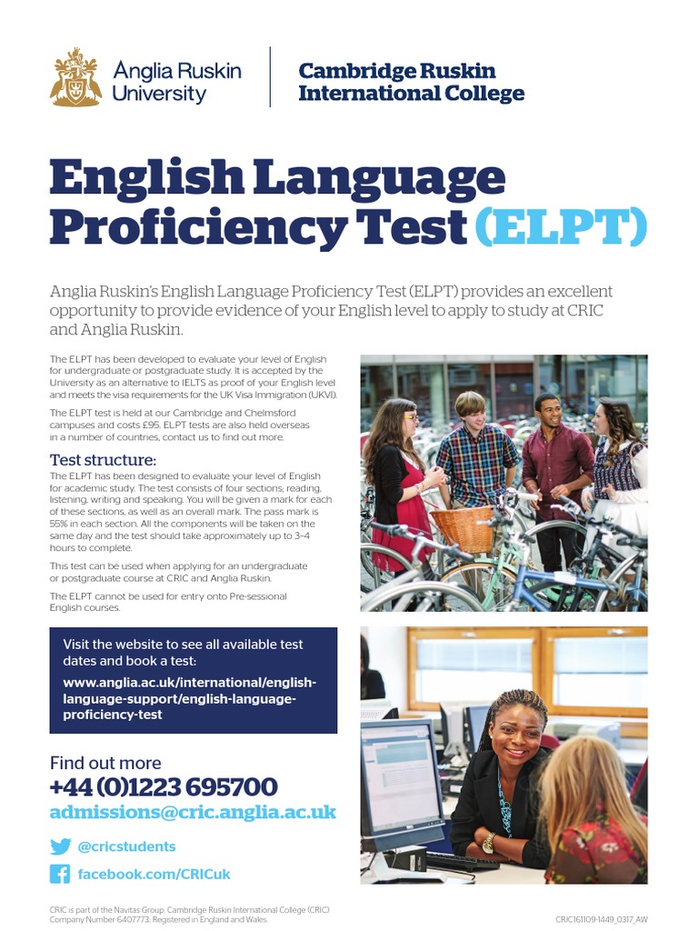 English Language Proficiency Test Elpt | PDF