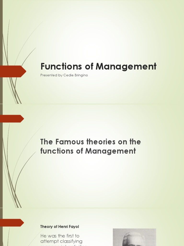 Functions of Management | PDF
