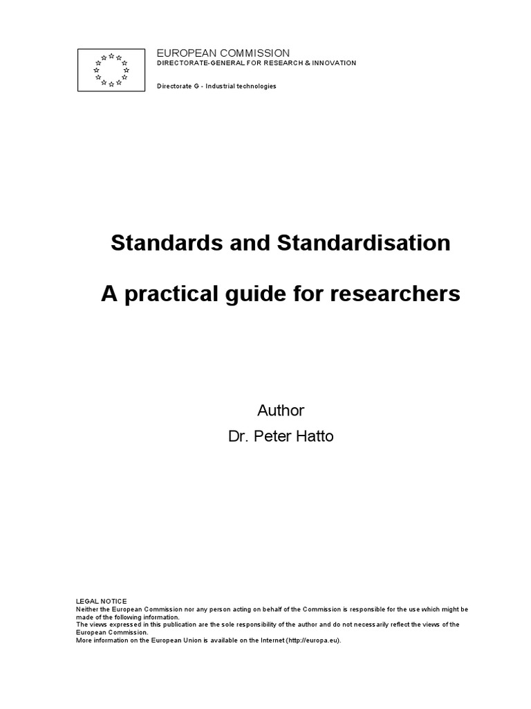 Practical Standardisation Guide For Researchers - en PDF | PDF | Patent ...