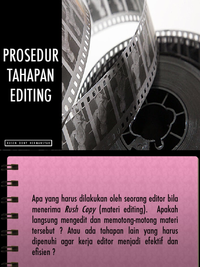 Proses Editing Film: Tahapan Penting | PDF | Seni