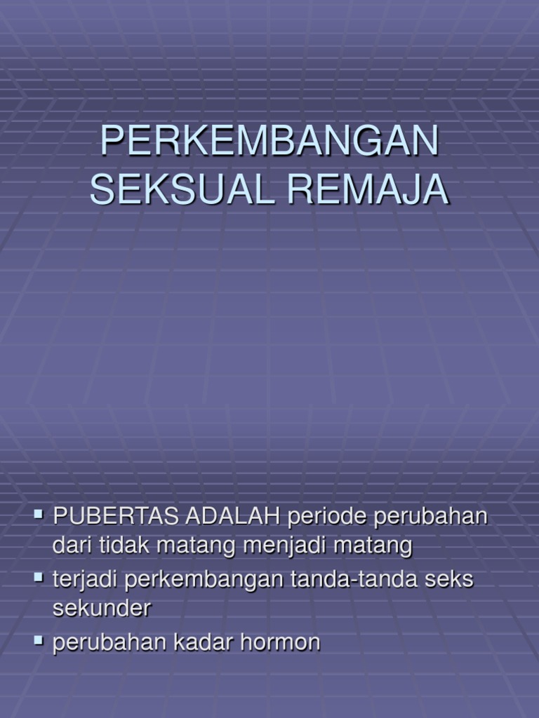 Perkembangan Seksual Remaja | PDF
