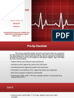 PRE OPERATIVE CHECKLIST | PDF
