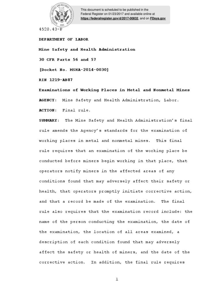 This Document Is Scheduled To Be Published in The Federal Register On ...