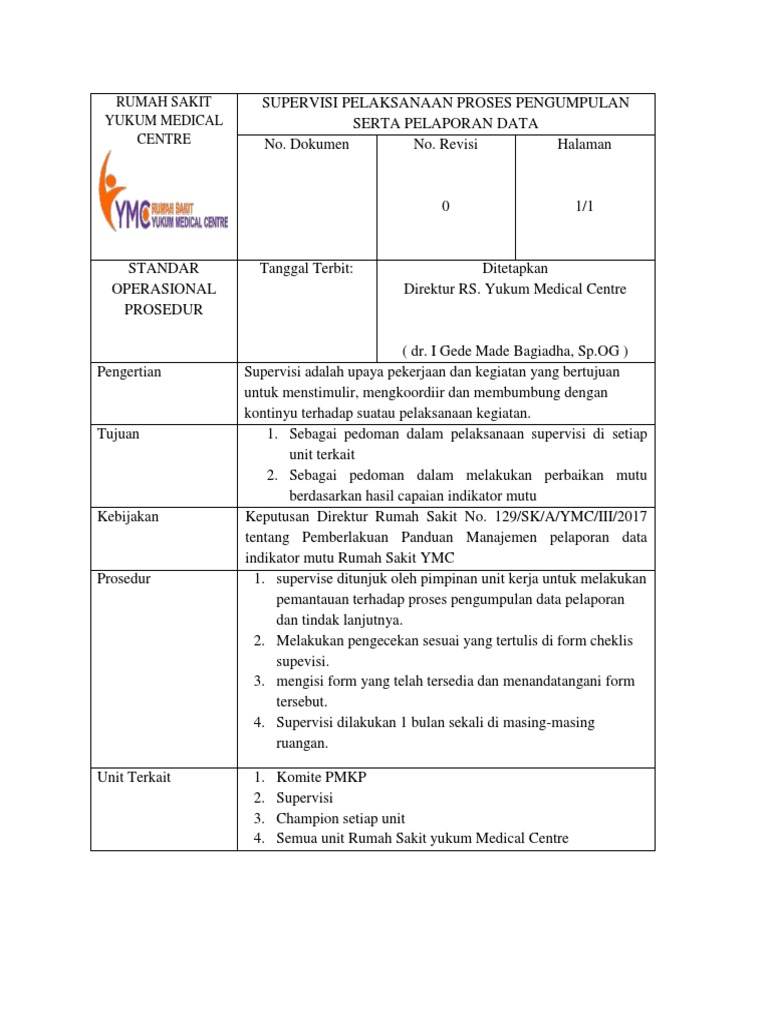 Sop Supervisi | PDF