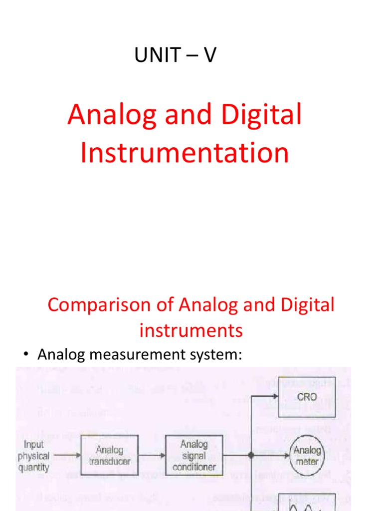 Analog and Digital Instrumentation | PDF | Voltage | Physical Quantities