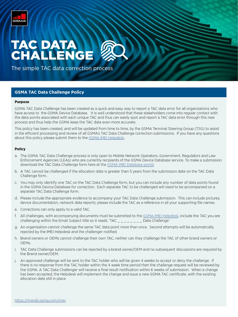 The Simple TAC Data Correction Process | PDF | Databases | Information ...