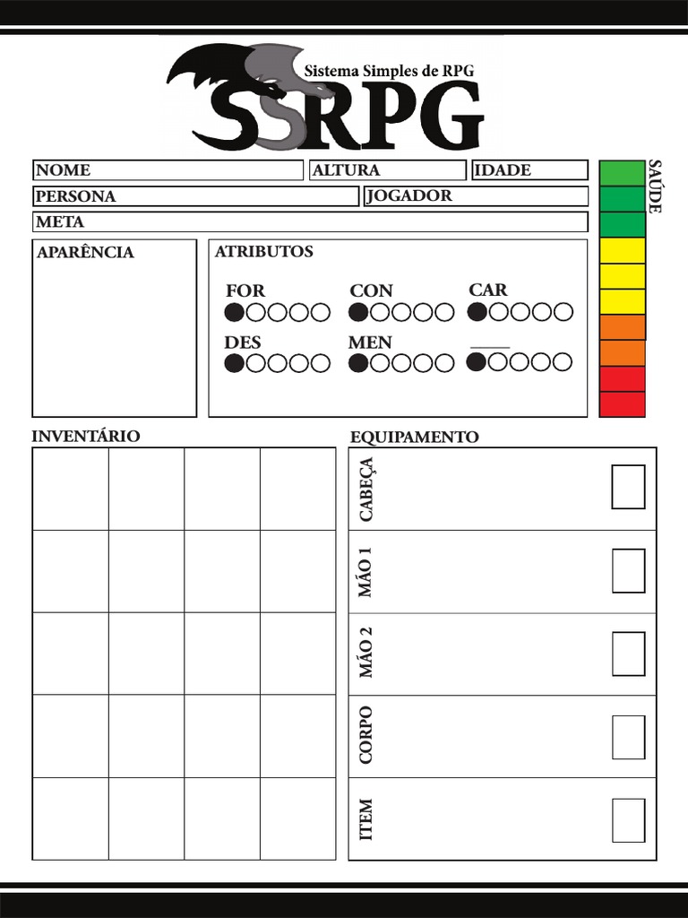 Ficha SSRPG v2 | PDF