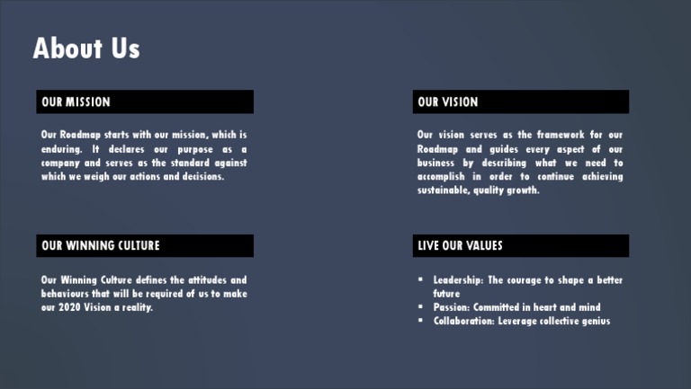 About Us Template | PDF