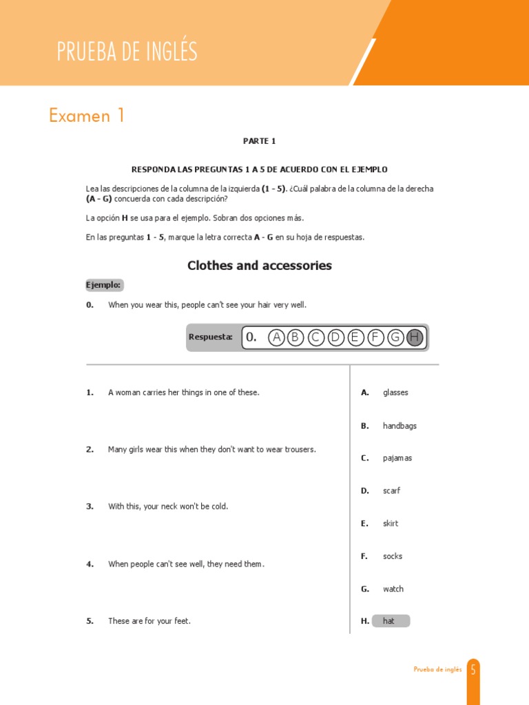 Cuadernillo de Preguntas Saber 11 Ingles 2019 | PDF | Hamburgers | Food And Drink