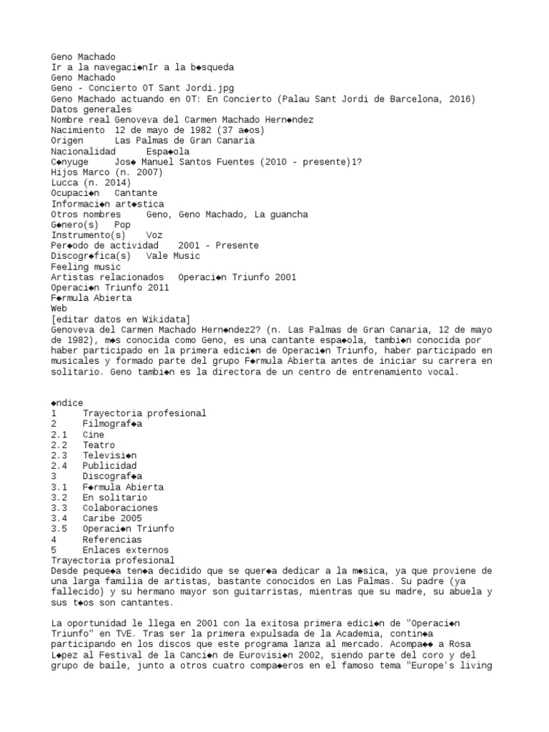 Geno Machado | PDF | Entretenimiento (general)