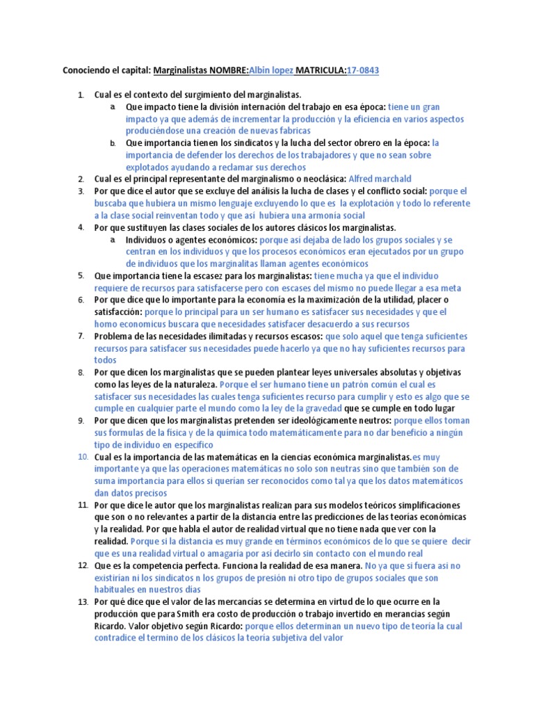 Conociendo El Capital Marginalistas | PDF | Utilidad marginal | Precios