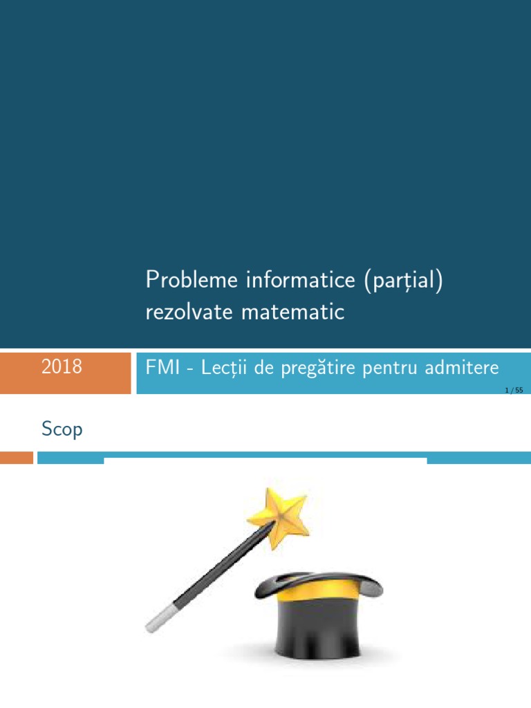 FMI Probleme Rezolvate Partial Matematic 2019 | PDF | Teaching Mathematics | Business