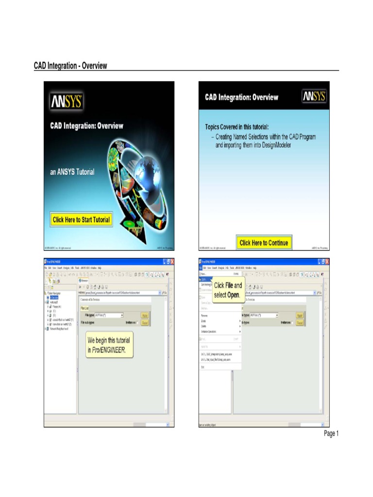 CAD Integration Overview DOC PDF | PDF