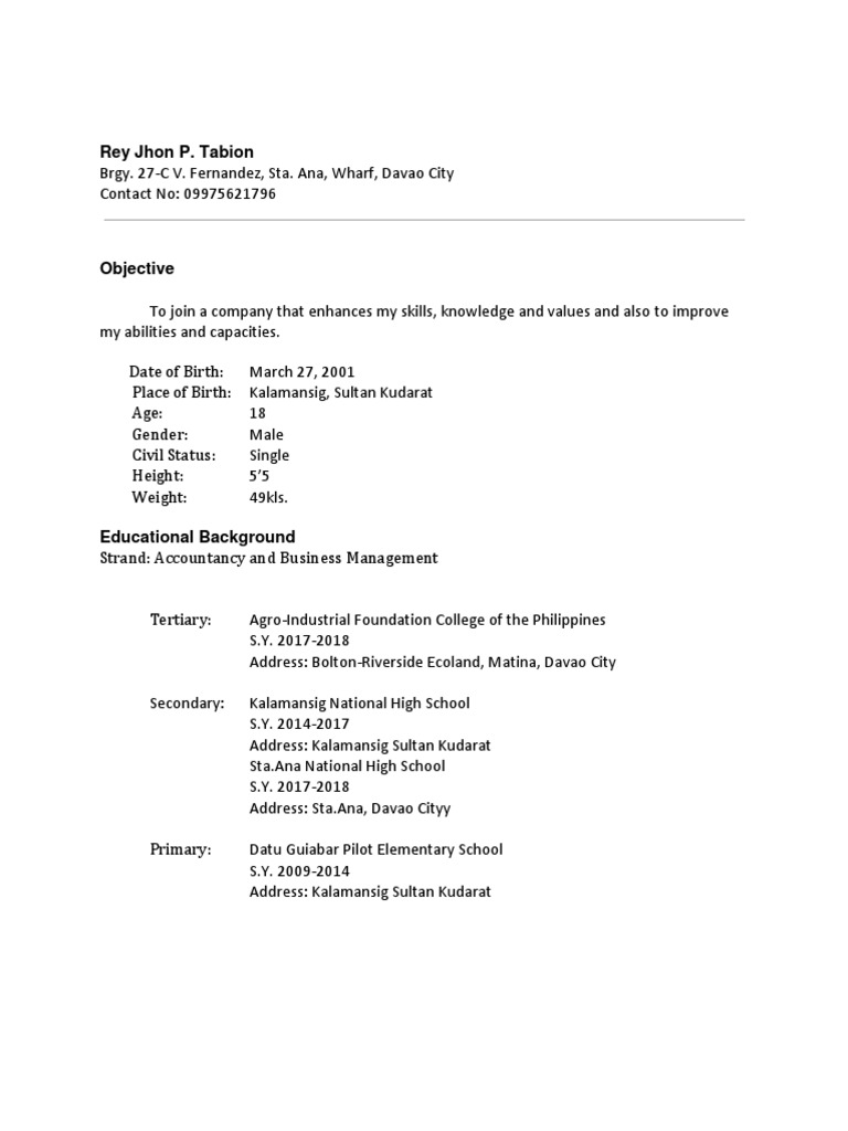 Rey Jhon P. Tabion | PDF | Wellness