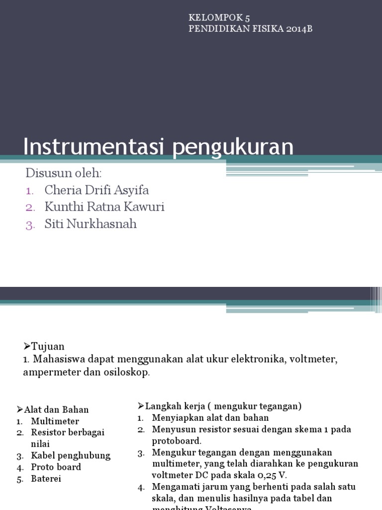 Laporan Praktikum Eldas 2 - Instrumen Pengukuran | PDF