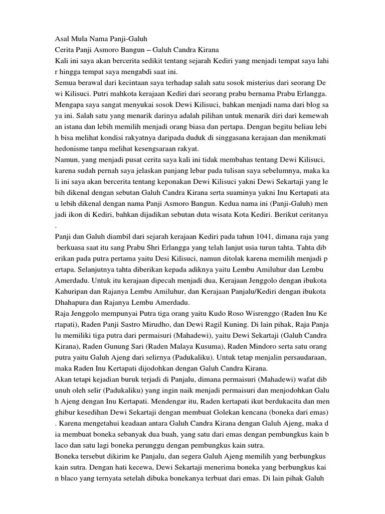 Cerita Candra Kirana | PDF