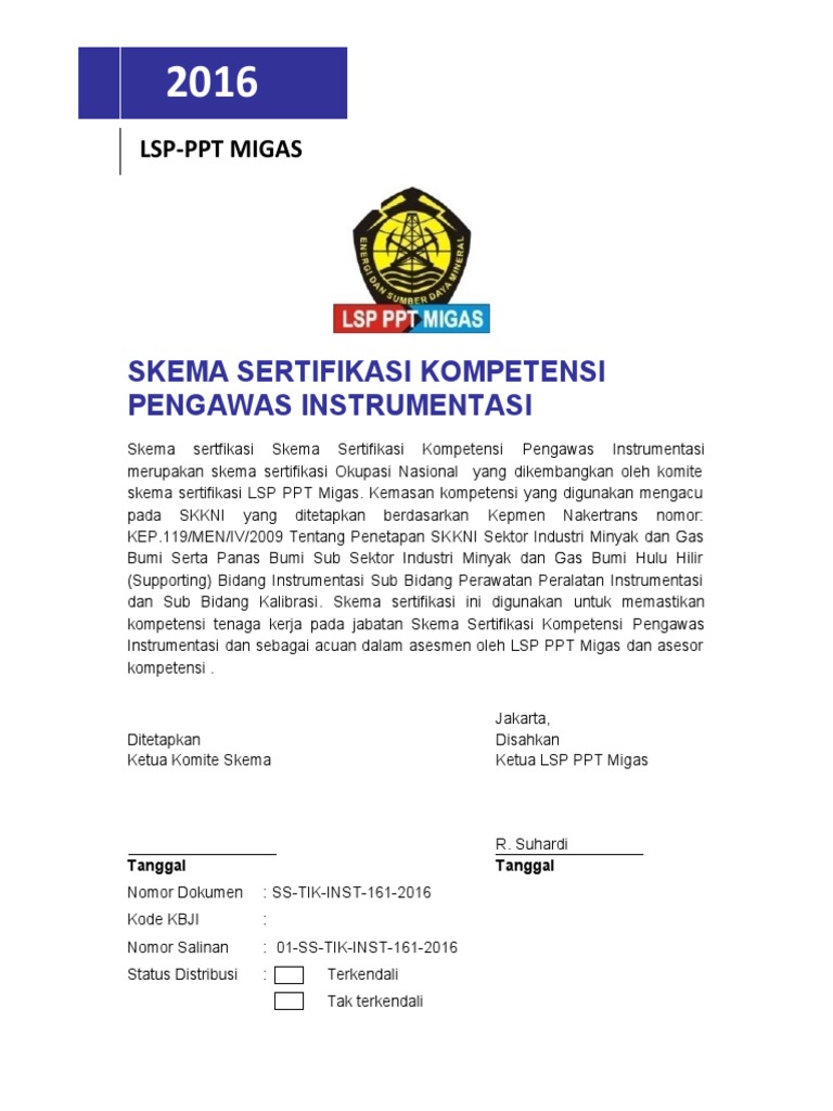 Skema Sertifikasi Instrumentasi III | PDF