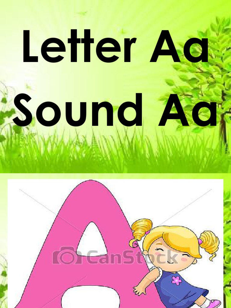 Letter Aa Sound Aa | PDF
