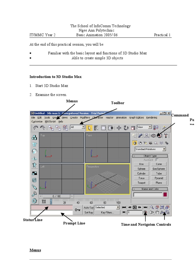 Introduction to 3D Studio Max: A Guide to the Basic Layout, Tools and ...