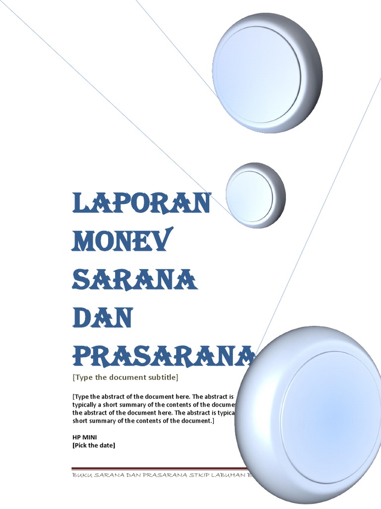 Buku Monev Sarana Dan Prasarana | PDF