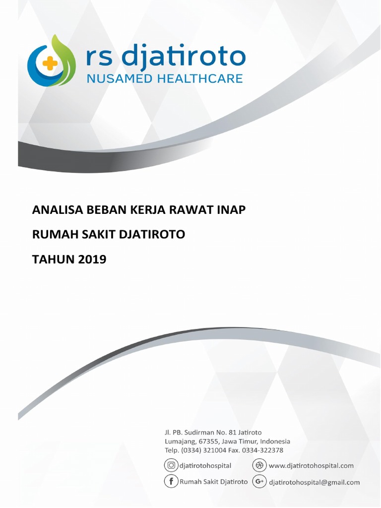 Analisa Beban Kerja RS Djatirto | PDF | Sains & Matematika