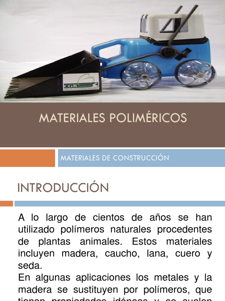 7-Materiales Poliméricos | PDF | Química de polímeros | Polímeros
