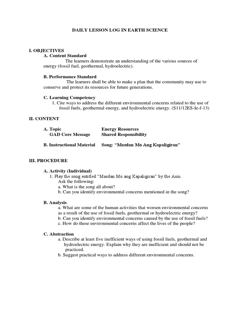 Energy Resources and Environmental Concerns | PDF | Fuels | Fossil Fuels