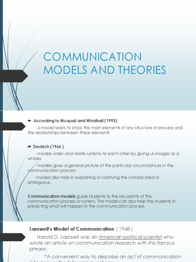 Communication Models and Theories | Rhetoric | Communication