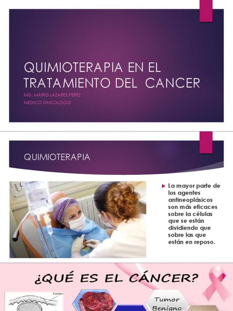 Quimioterapia en El Tratamiento Del Cáncer | PDF | Quimioterapia | Cáncer