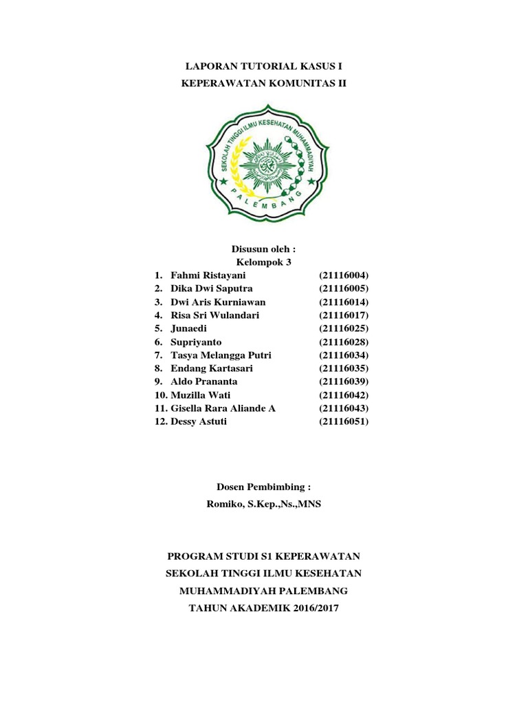 Laporan Kasus Tutorial Komunitas Kasus 1 | PDF