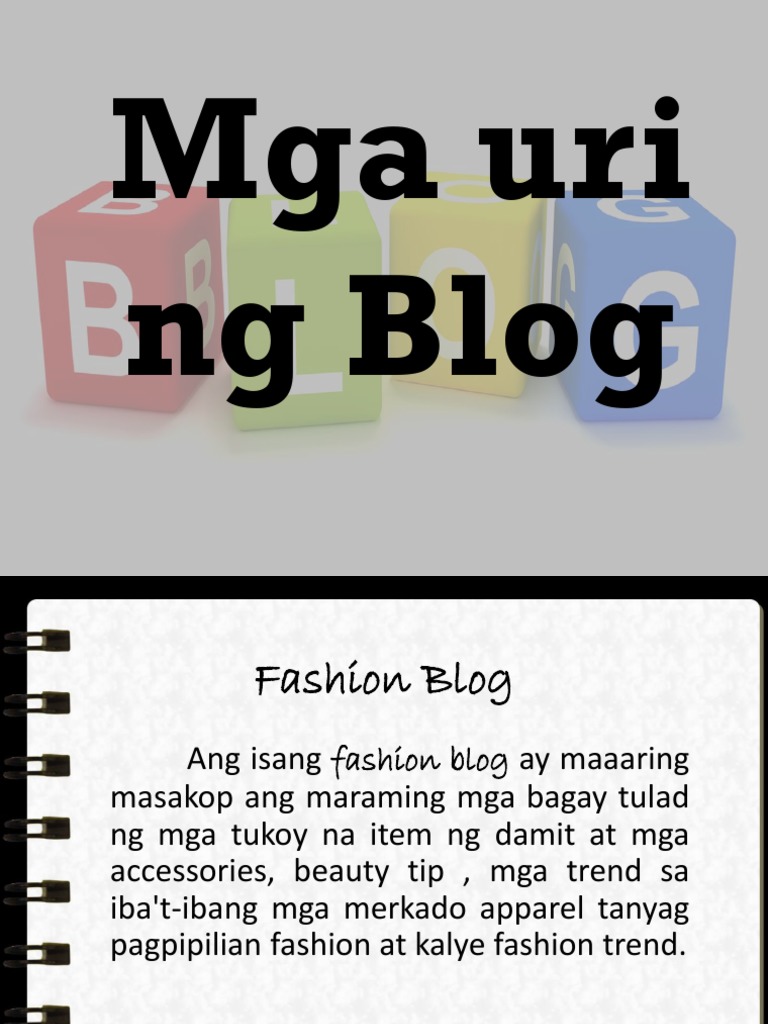 Mga Uri NG Blog | PDF