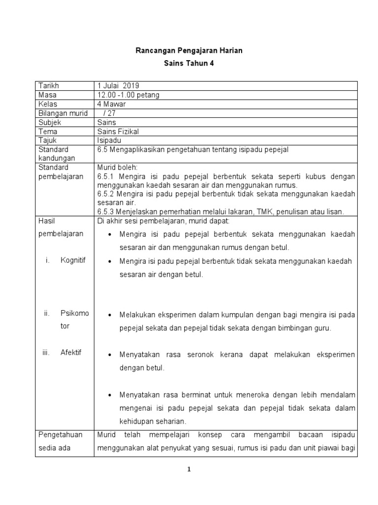 RPH Sesaran Air | PDF