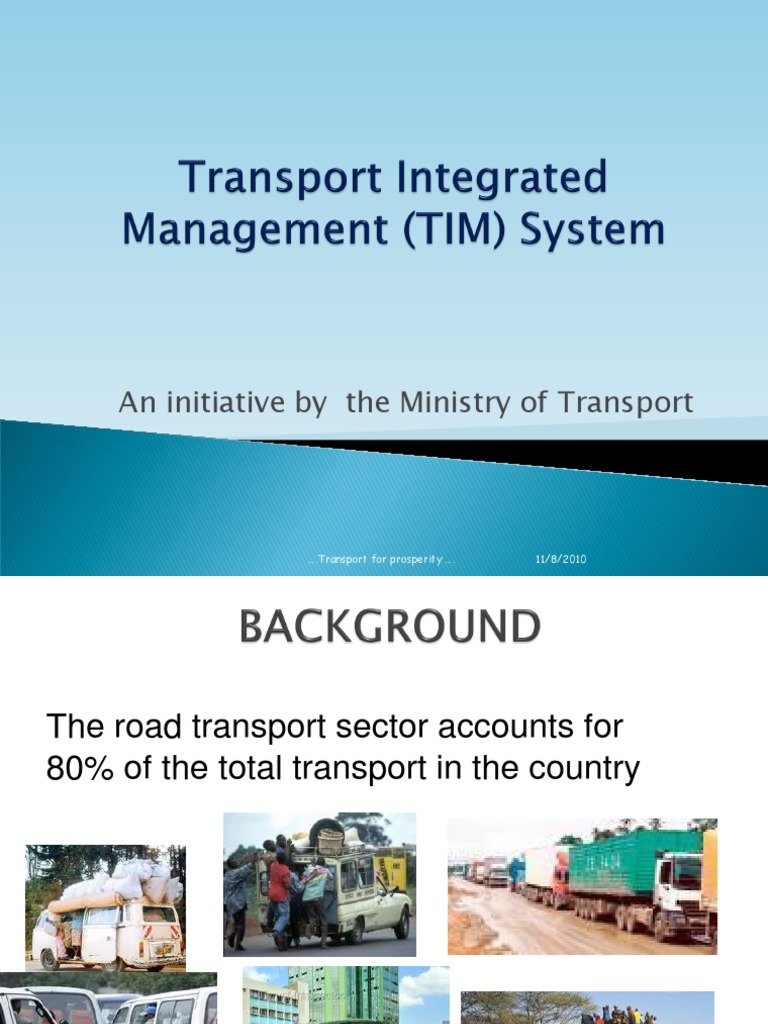 Transport Integrated Management (TIM) System Launch | PDF | Driver's ...