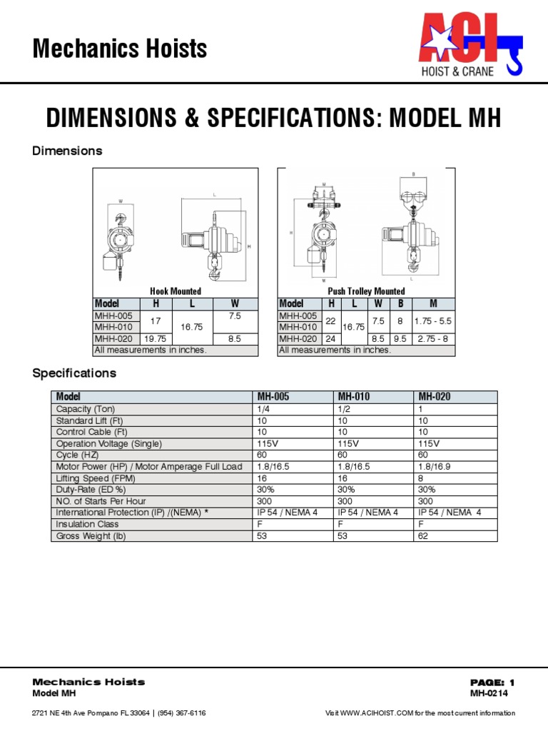 MH Dimensions Specifications | PDF | Electric Power | Electromagnetism