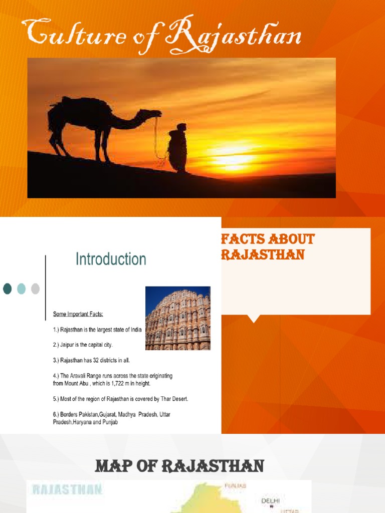 Culture of Rajasthan1 | PDF