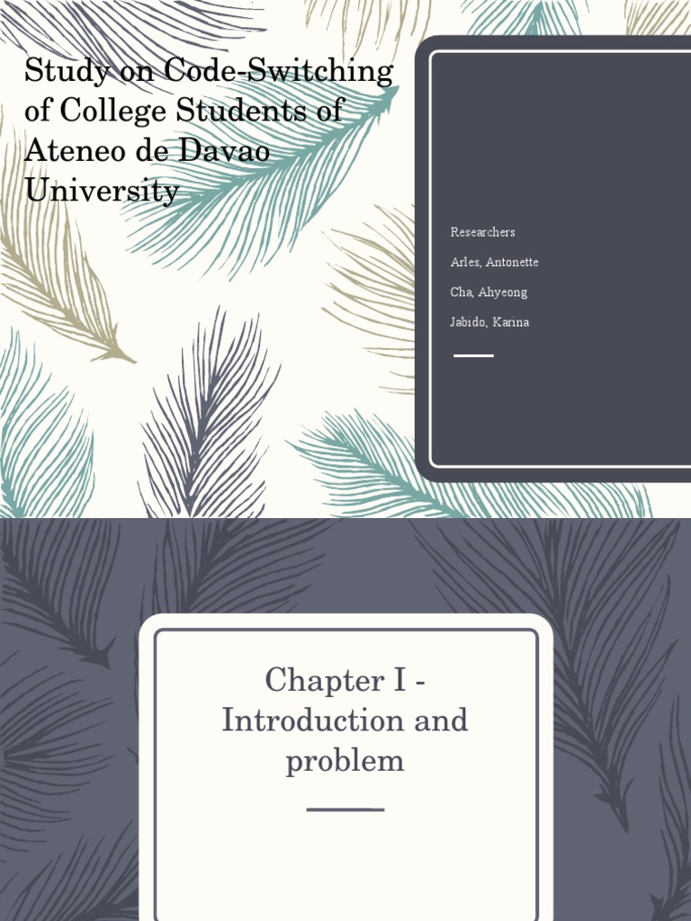 Code Switching of College Students | PDF | Communication | Cognition