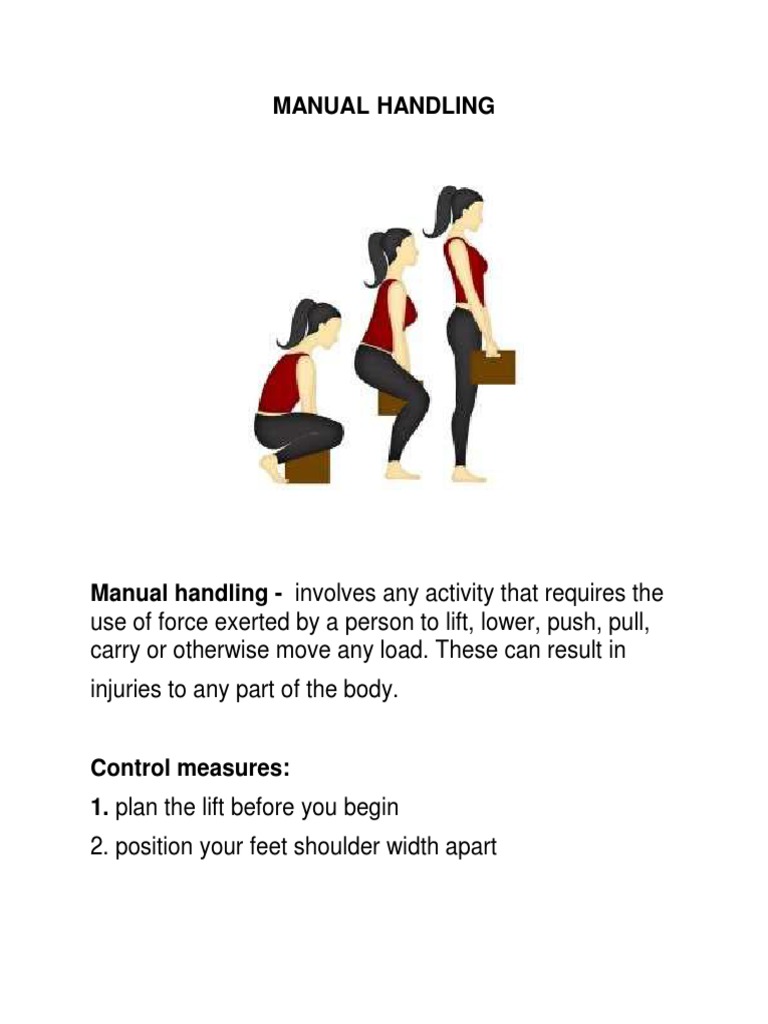 Manual Handling | Download Free PDF | Knee | Musculoskeletal System