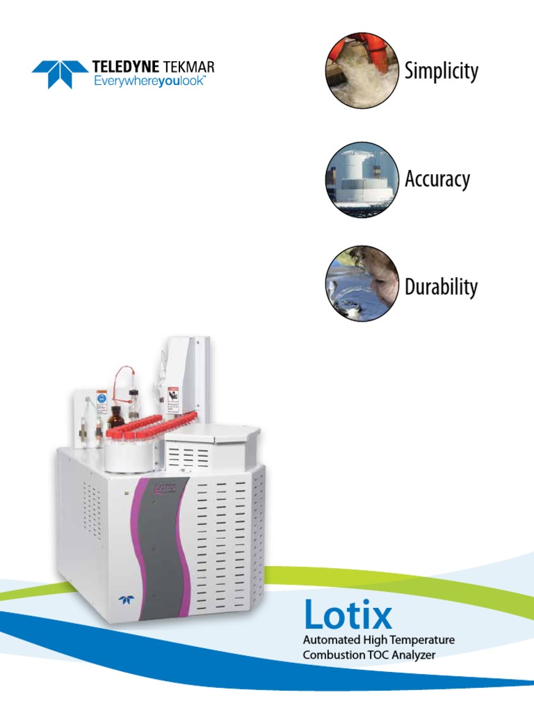 Lotix Brochure 2015 | PDF | Total Organic Carbon | Physical Sciences