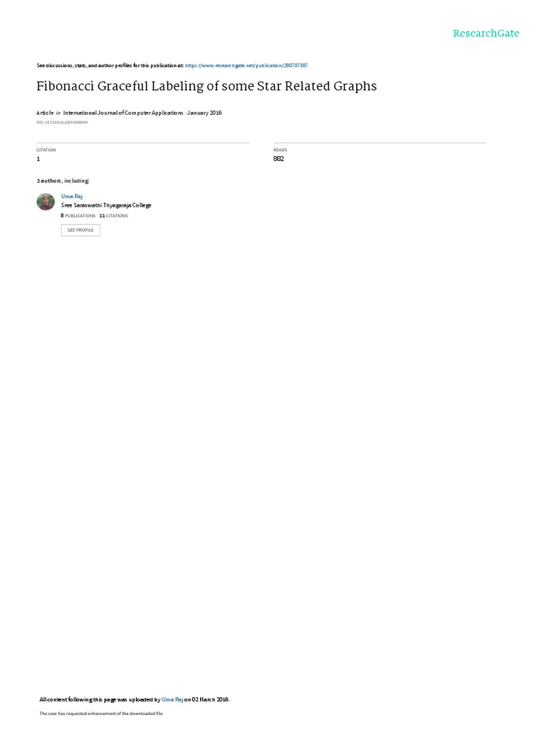 Fibonacci Graceful Labeling of Comb, Jellyfish, Coconut Tree and Subdivision of Bistar Graphs ...