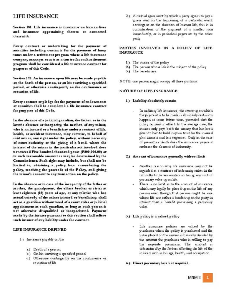 Life Insurance | PDF | Life Annuity | Life Insurance