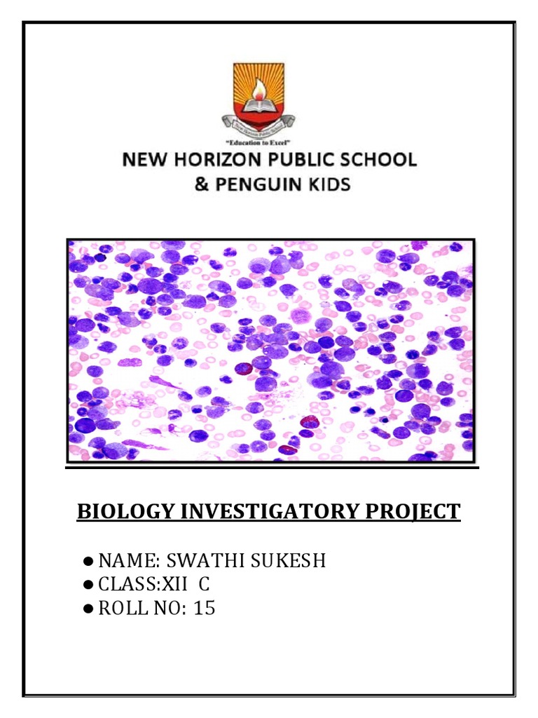 Biology Investigatory Project CML | PDF | Cancer | Clinical Medicine