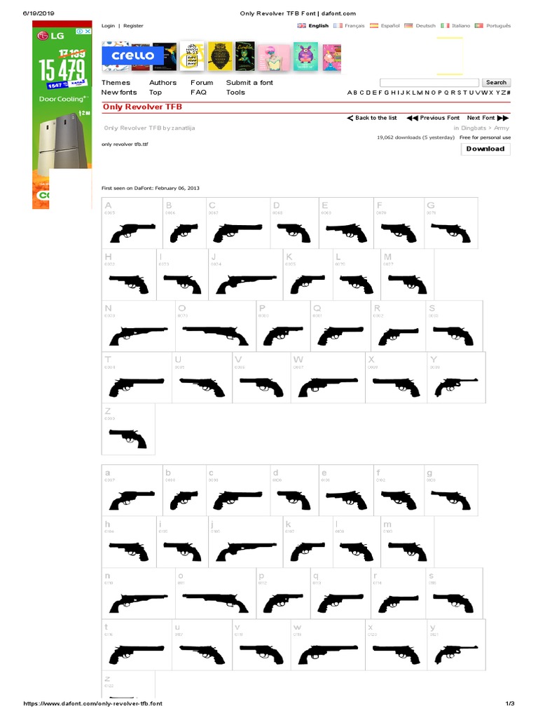 Only Revolver TFB Font PDF | PDF | Websites | Information Retrieval ...