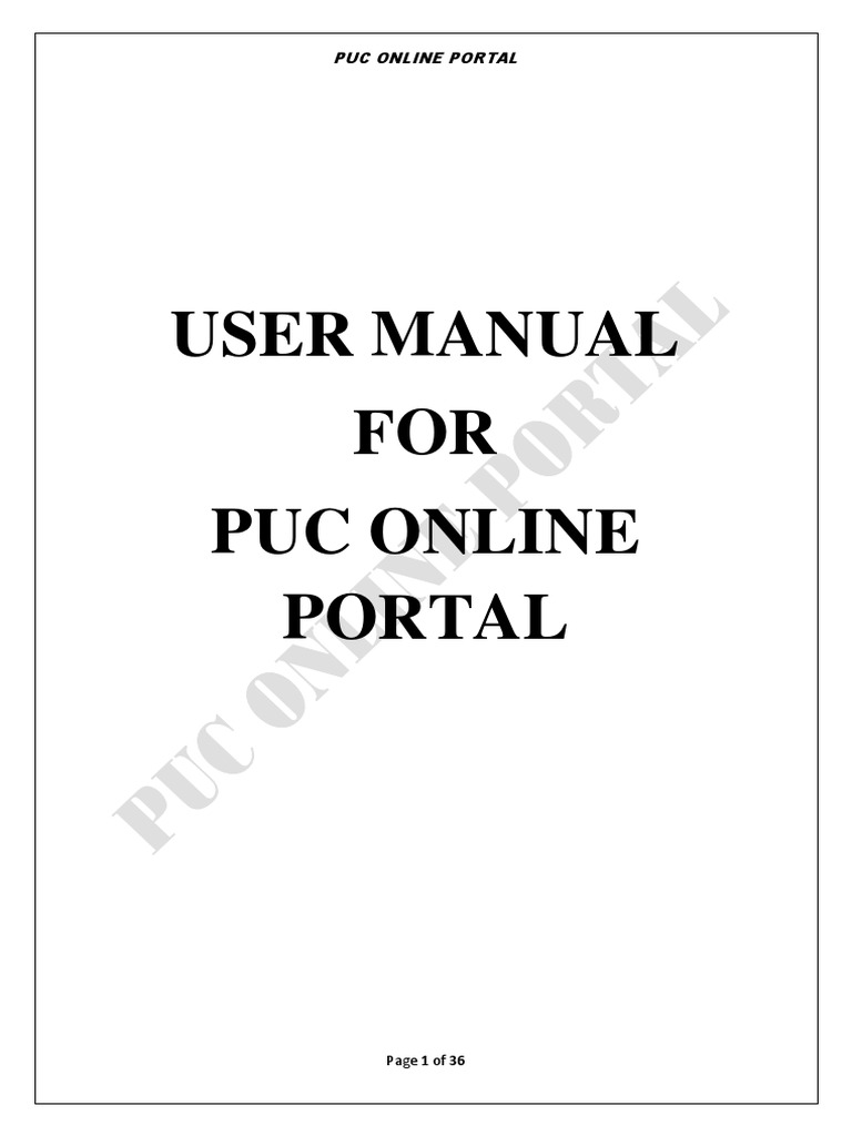User Manual FOR Puc Online Portal | PDF | Computer Keyboard | Photograph