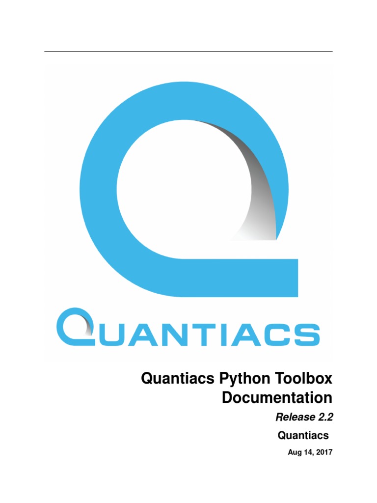 Quantiacs Python Toolbox Documentation PDF | PDF | Futures Contract | Order (Exchange)