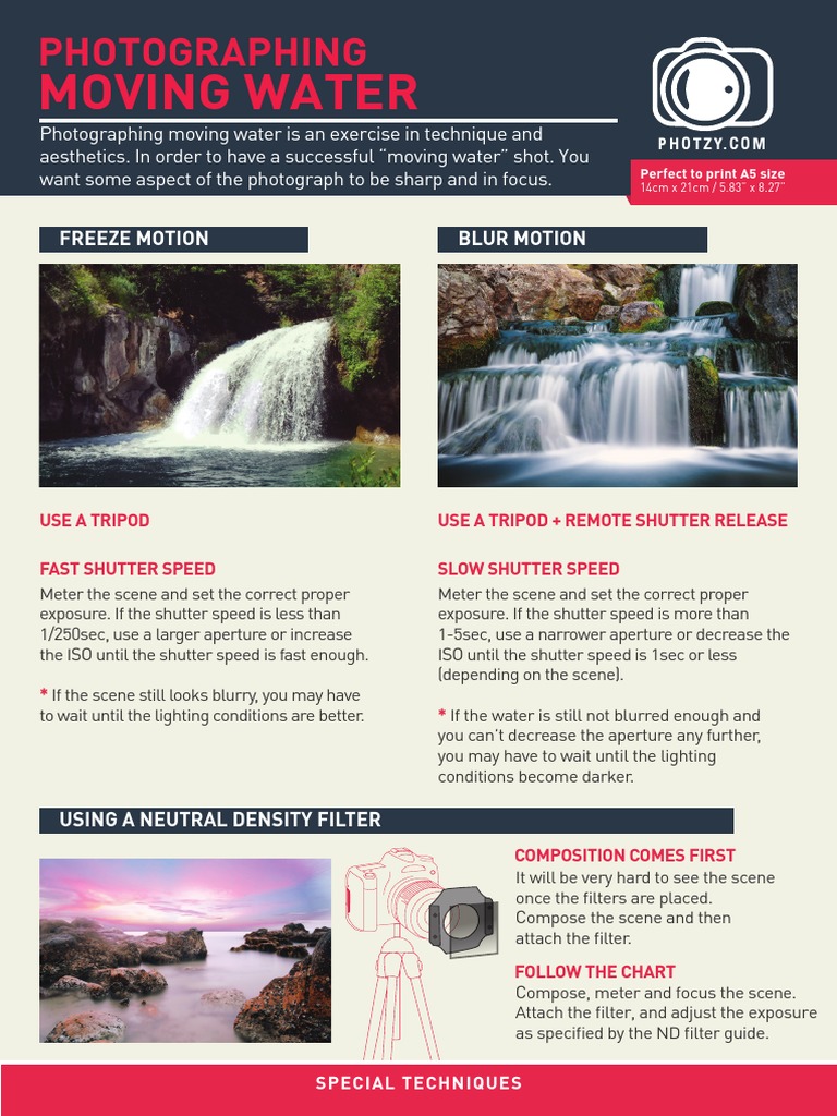 Techniques for Moving Water Photography | PDF