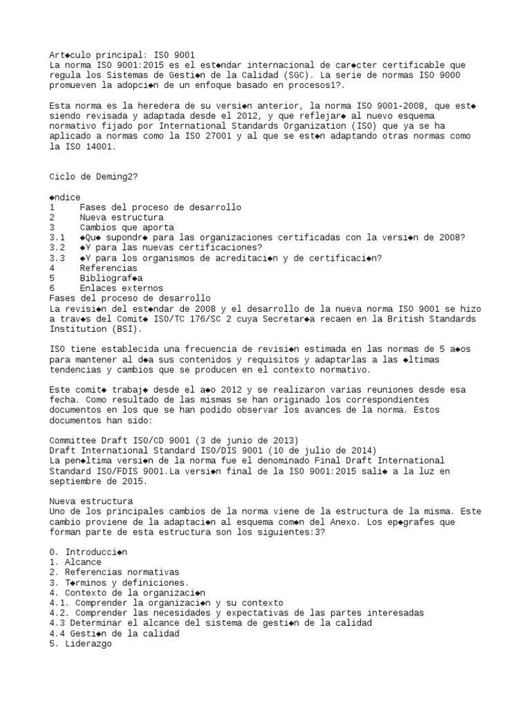 Iso 3001 | PDF | Ingeniería | La referencia funciona