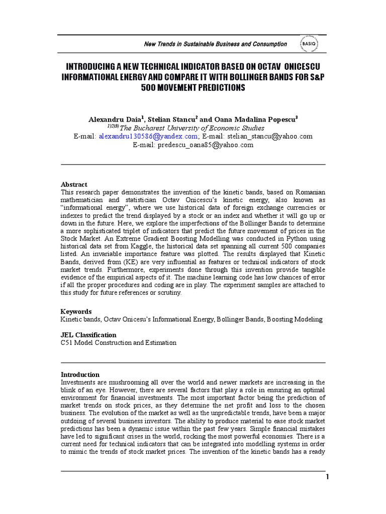 Predicting Stock Market Trends Through Novel Technical Indicators: An ...