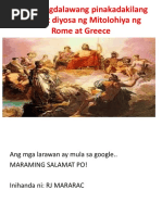 12 Diyos at Diyosa NG Mitolohiya NG Greek | PDF