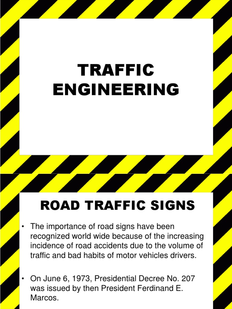 Road Signs and Traffic Signals: Principles, Categories, and Placement ...